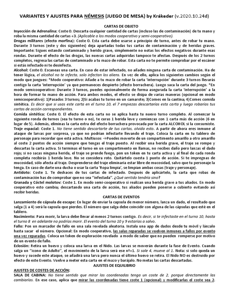 Nemesis | PDF | Munición