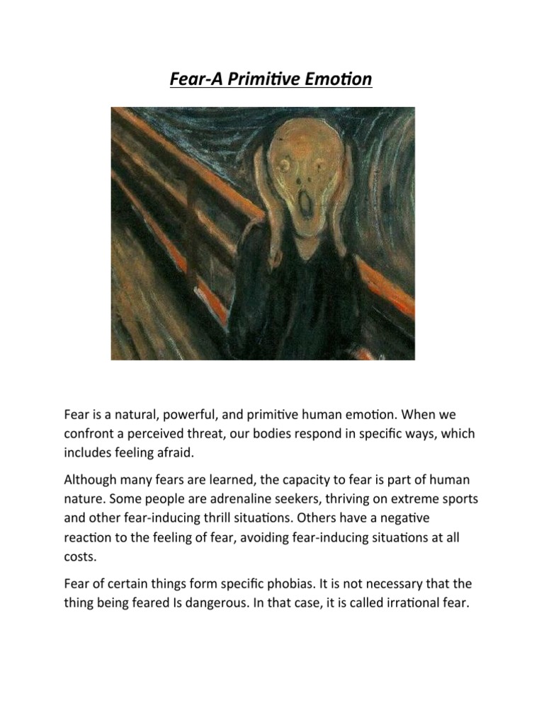 English Project | PDF | Phobia | Fear