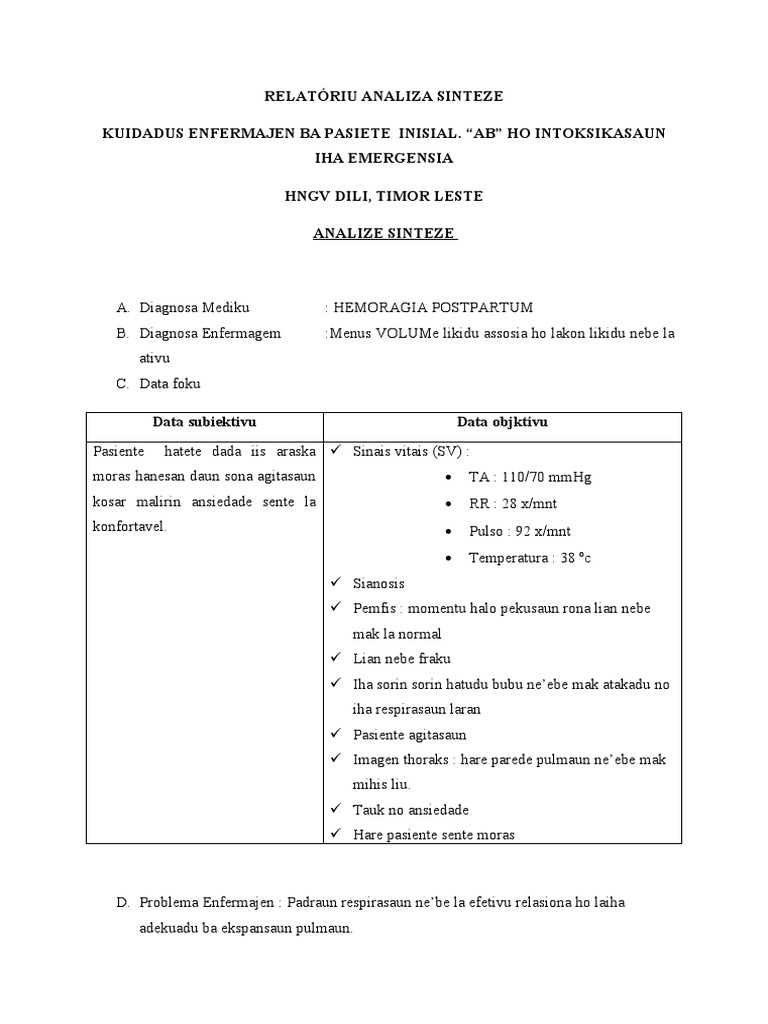 Relatóriu Analiza Sinteze | PDF