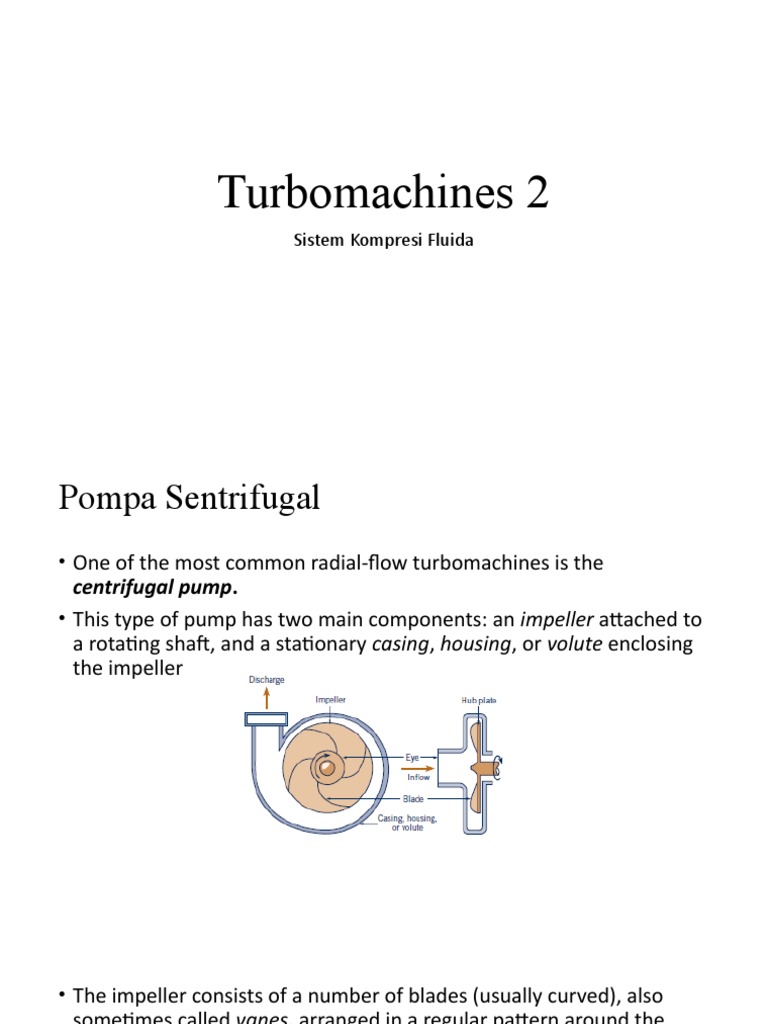 Turbomachines 2: Sistem Kompresi Fluida | PDF | Hydraulics | Fluid ...