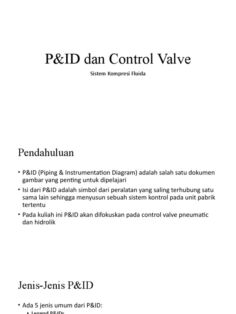Jenis dan Fungsi Control Valve P&ID | PDF | Griya & Taman | Komputer