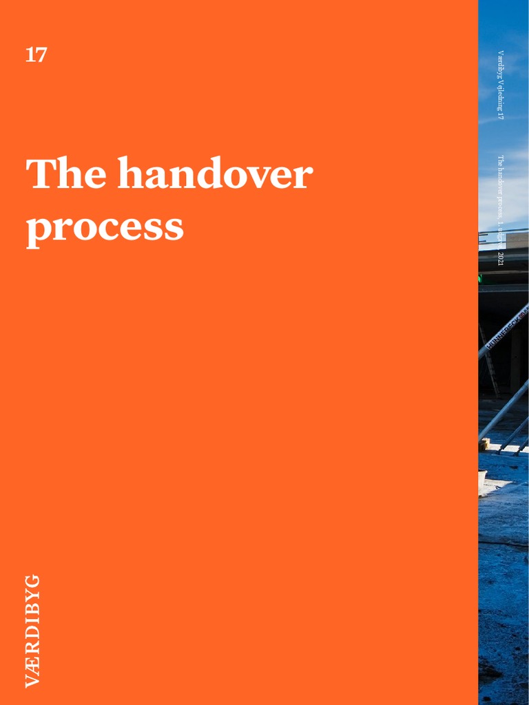 The Handover Process Booklet | PDF | Consultant | Quality Assurance