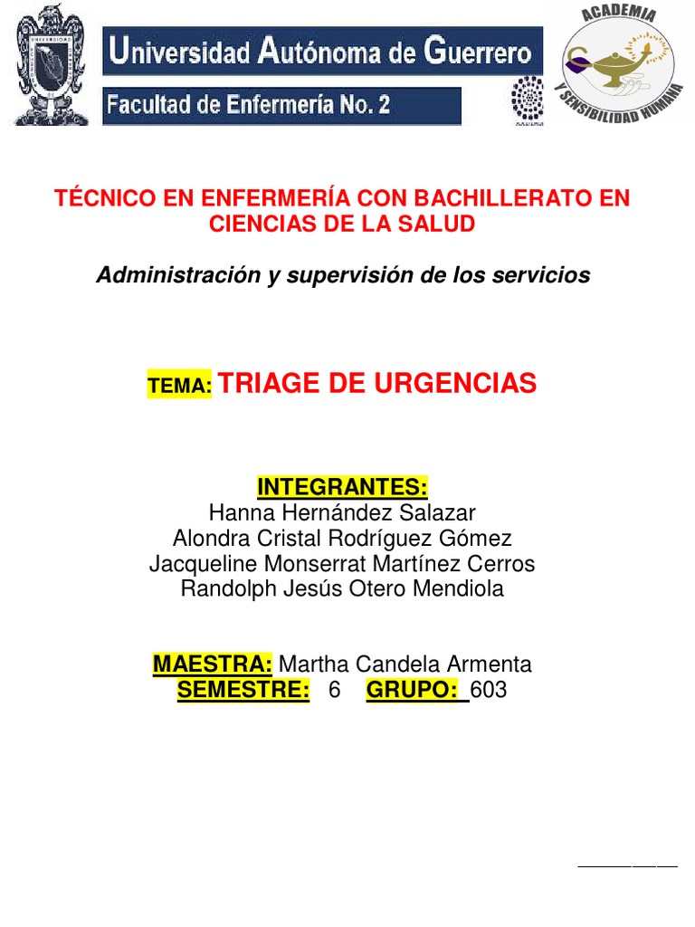 Manual de Triage de Urgencias | PDF | Hospital | Medicina