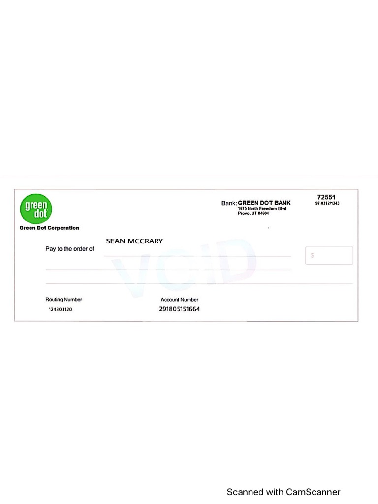 Voided Check | PDF