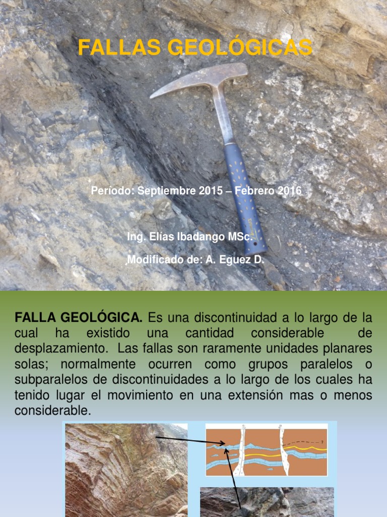 Tipos y Elementos de Fallas Geológicas | PDF | Falla (geología ...