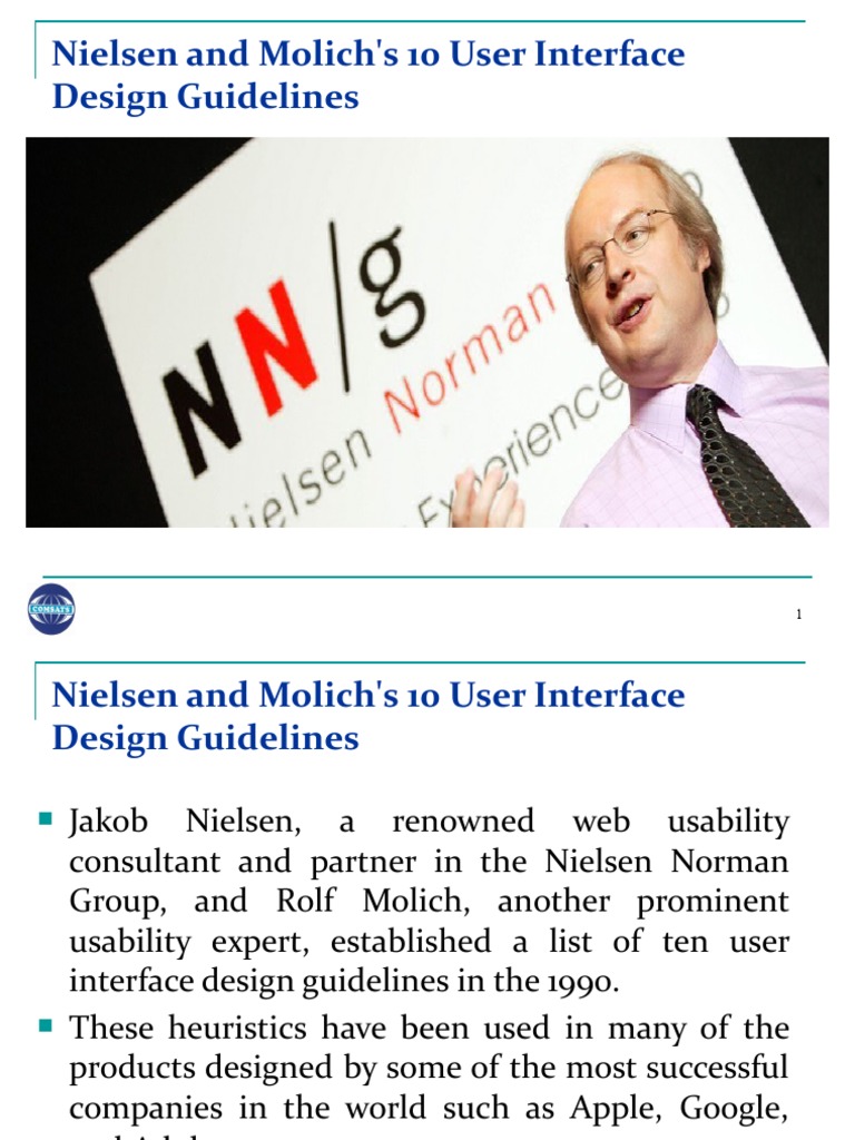 Nielsen and Molich's 10 | PDF | Adobe Photoshop | Communication