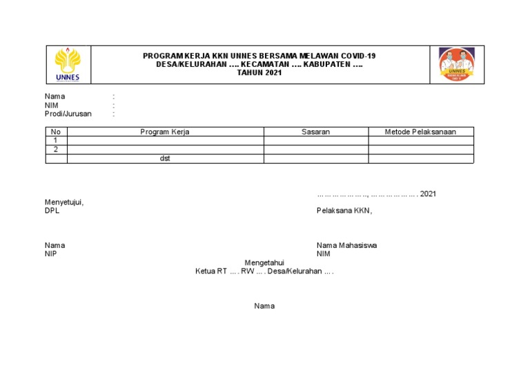 Tabel Program Kerja-1 | PDF
