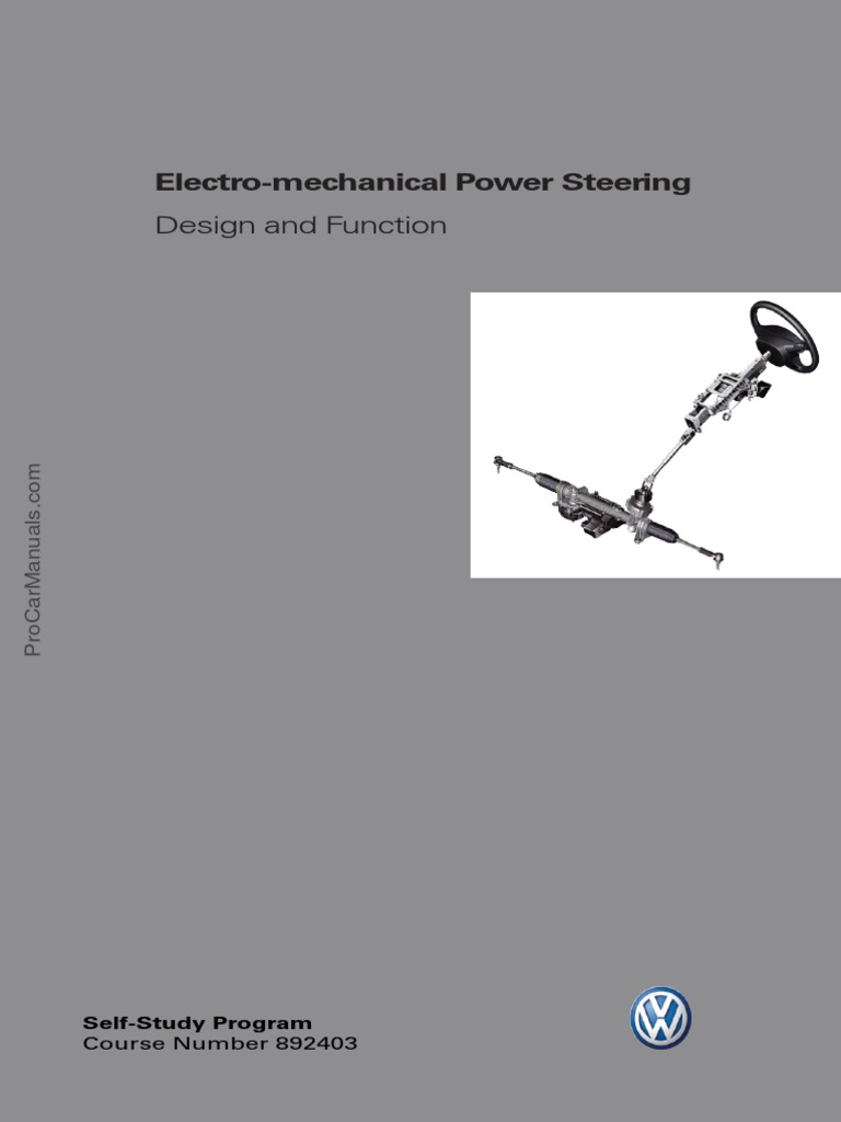 Electro-Mechanical Power Steering: Design and Function | PDF | Steering | Electric Motor