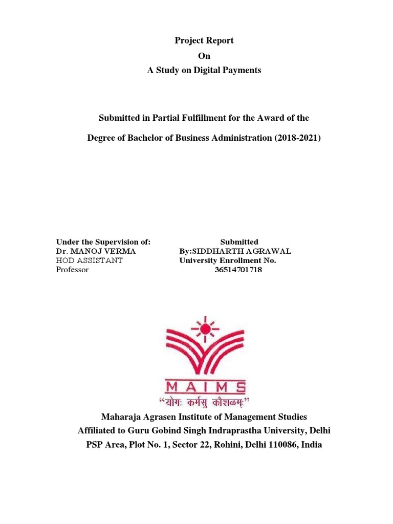 Project Report Bba 312 Siddharth Aggarwal Bba.6b | PDF | E Commerce ...