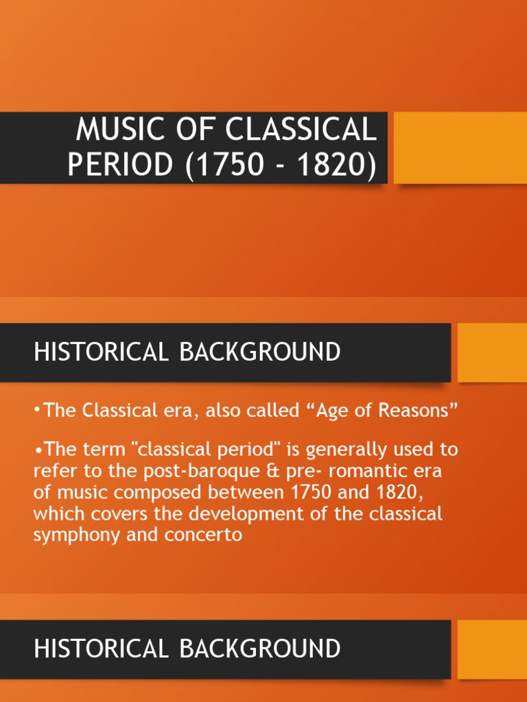 Music of Classical PERIOD (1750 - 1820) | PDF | Concerto | Orchestras