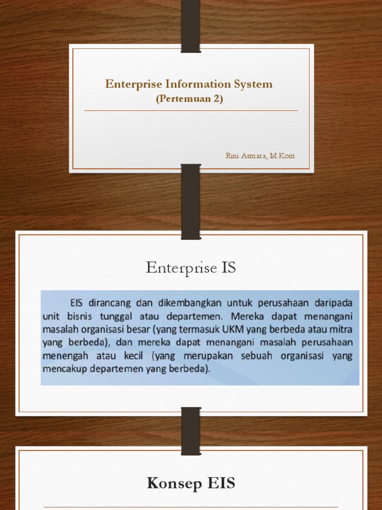 Enterprise Information System: (Pertemuan 2) | PDF