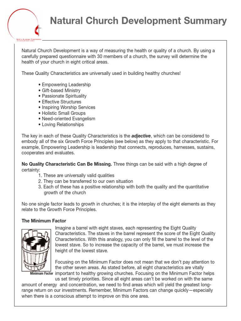 Natural Church Development Summary | PDF | Seed