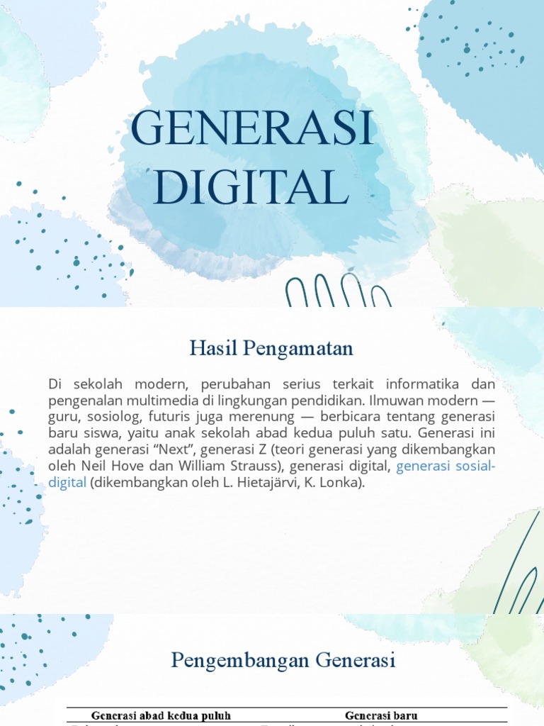 Generasi Digital | PDF