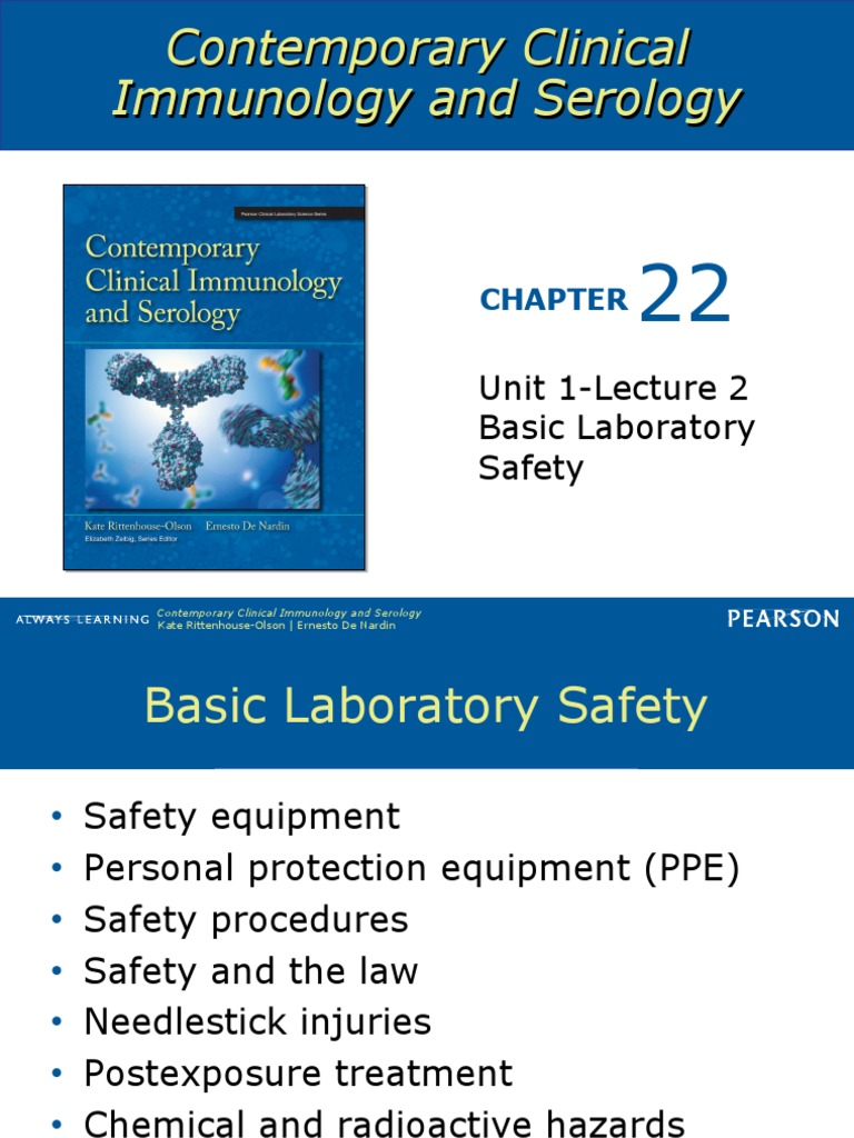 Unit 1-Lecture 2 Basic Laboratory Safety: Contemporary Clinical Immunology and Serology ...