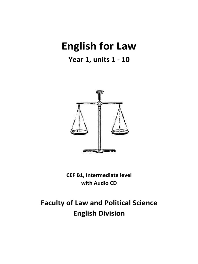 English for Law: Year 1 Syllabus | PDF | Appeal | Public Law