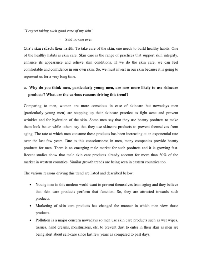 Skin Care Case | PDF | Marketing | Skin Care