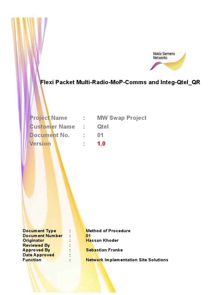 FlexiPacket Multiradio-MoP-Comm & Int-Qtel-V1.0 | PDF | Computer Network | Ip Address