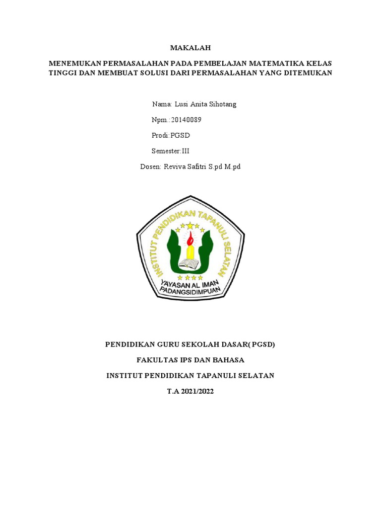 Makalah MM Lusi | PDF