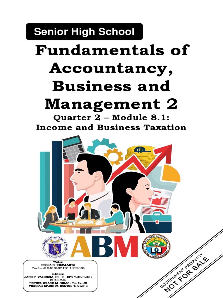 Abm Fabm2 Module 8 Lesson 1 Income And Business Taxation Pdf Taxes Taxpayer