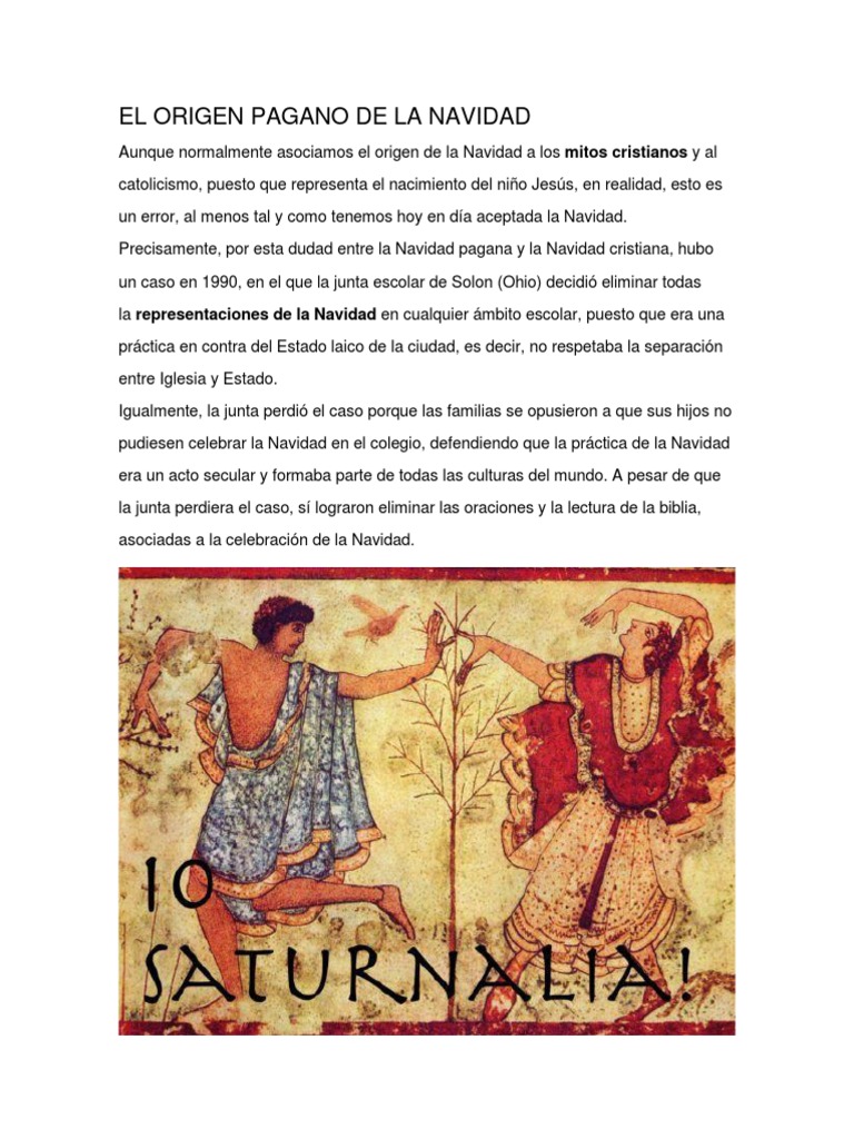 El Origen Pagano de La Navidad | PDF | Ciencias sociales | Viajes y turismo