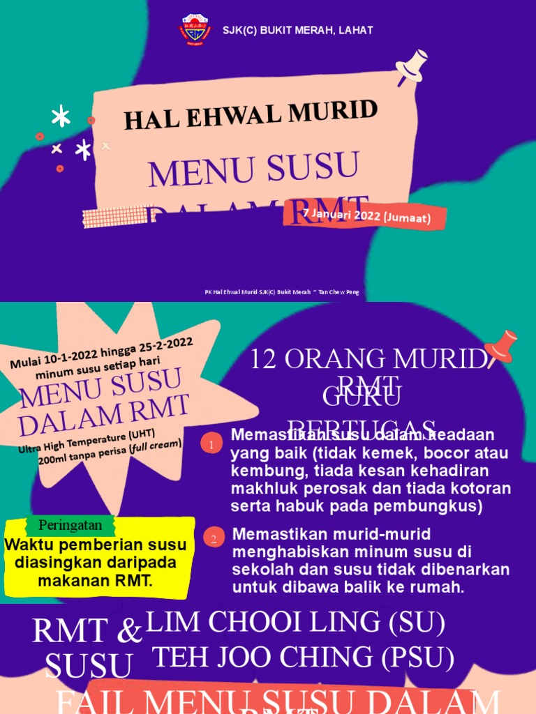 Hem Menu Susu DLM RMT 2021 | PDF