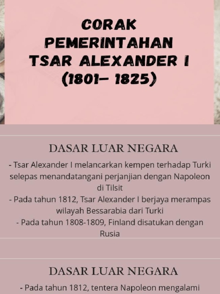 Tsar Alexander I | PDF