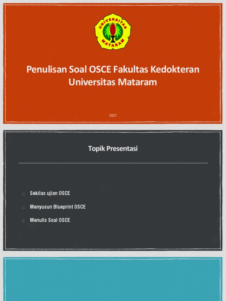2021 Penulisan Soal Osce | PDF