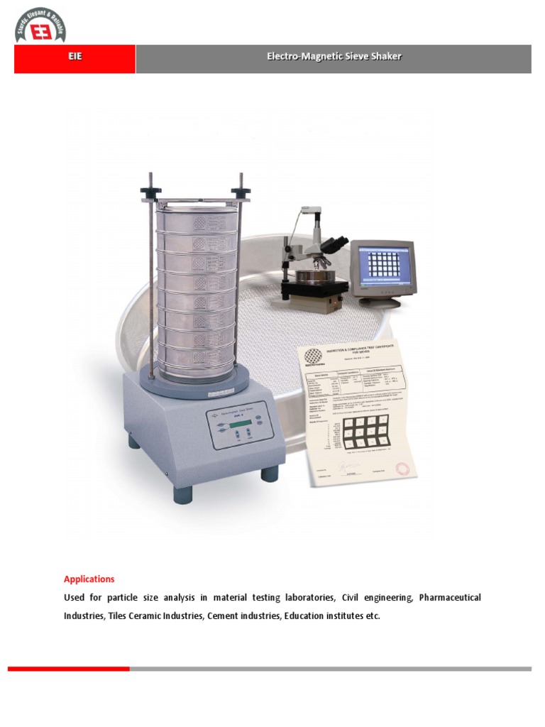Sieve - Shaker - Electro Plus Magnetic | PDF | Electrical Engineering