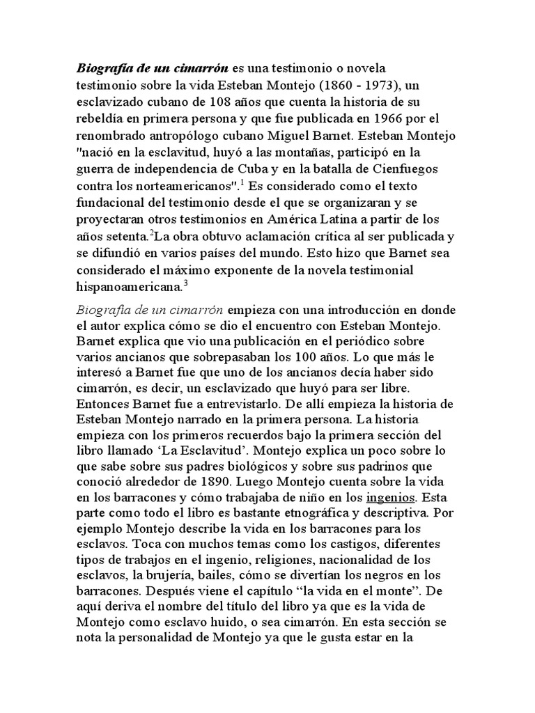 Biografía de un cimarrón: una ventana a la Cuba colonial a través de la ...
