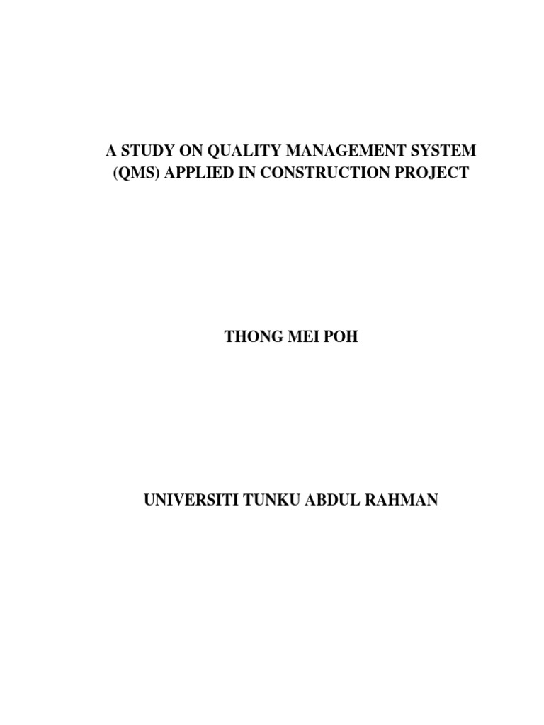 QMS Project | PDF | Quality Management System | Quality Management