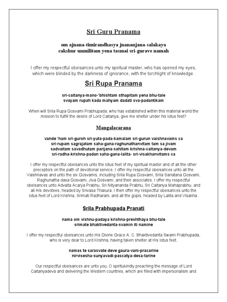 Mangalacharan Prayers and Mantras | PDF | Indian Religions ...