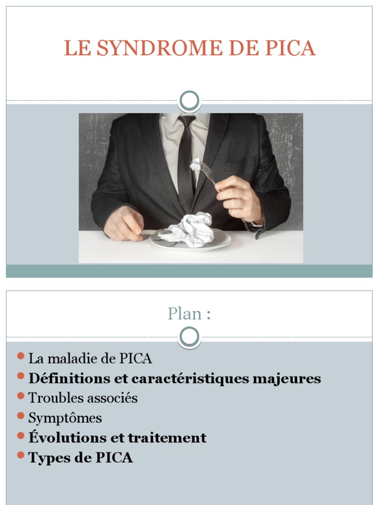 Le Syndrome de Pica | PDF | Spécialités médicales | Sciences de la santé