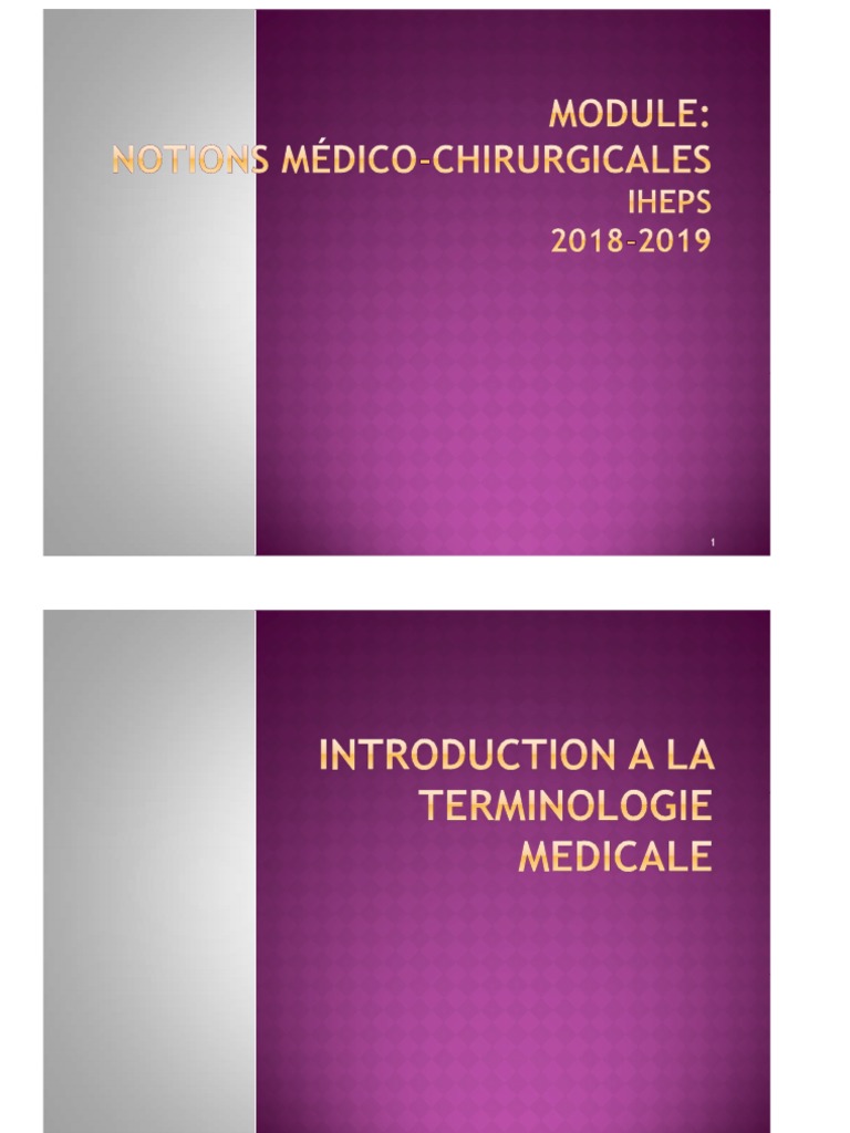 Terminologie Médicale : Guide et Exercices | PDF | Maladies et troubles ...