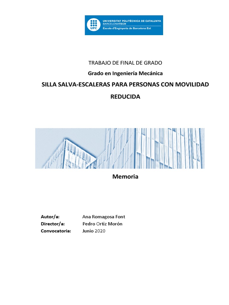 TGF - Memoria - Ana Romagosa Font | PDF | Transmisión (Mecánica) | Eje