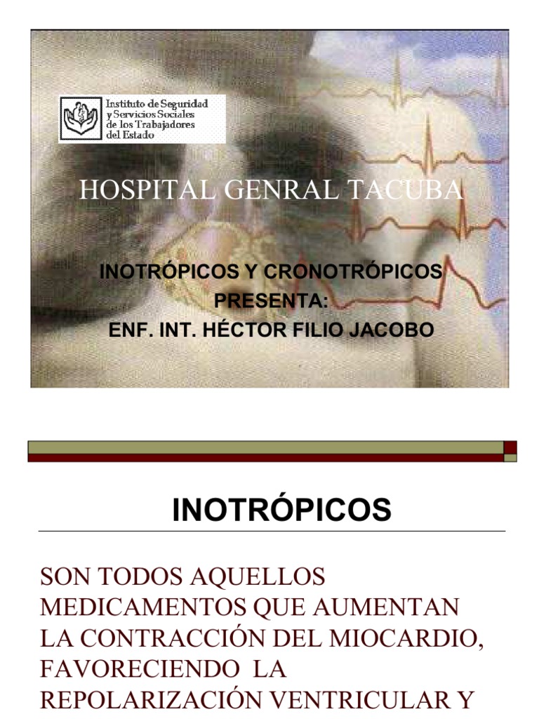 Inotropicos | PDF | Corazón | Músculo