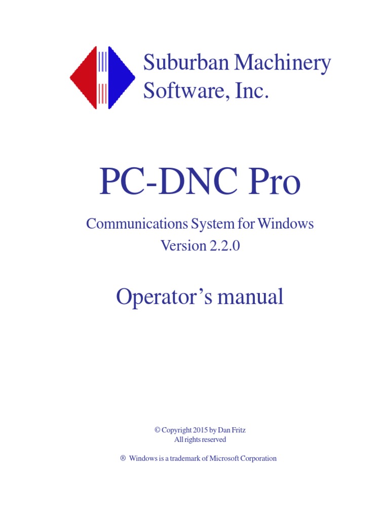 PC-DNC Pro Manual | PDF | Computer File | Computer Engineering