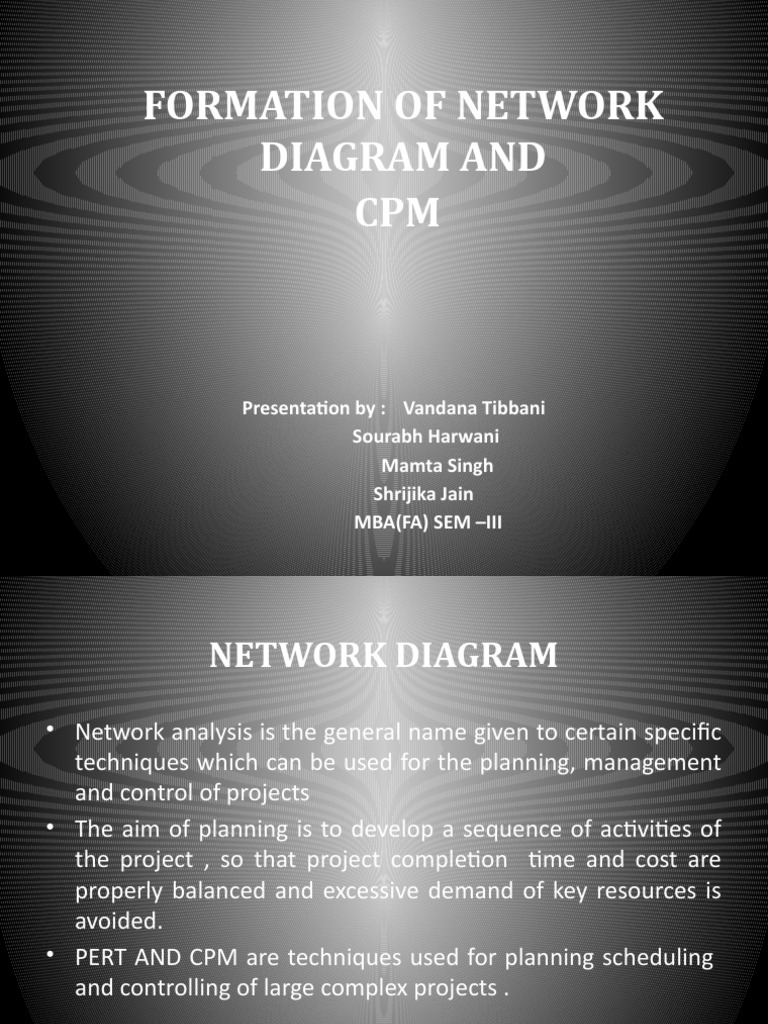 Formation of Network Diagram and | PDF | Applied Mathematics | Systems ...