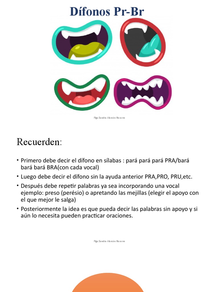 Dífonos PR y BR: Ejercicios de Pronunciación | PDF