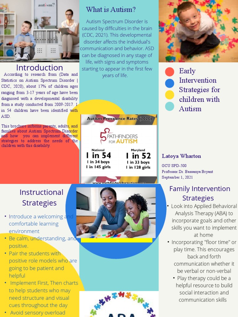 Intervention Strategies Brochure | PDF | Autism Spectrum | Health Sciences
