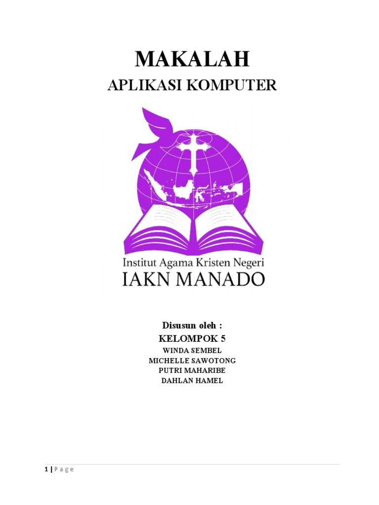 Makalah Aplikasi Komputer Klompok 5 | PDF