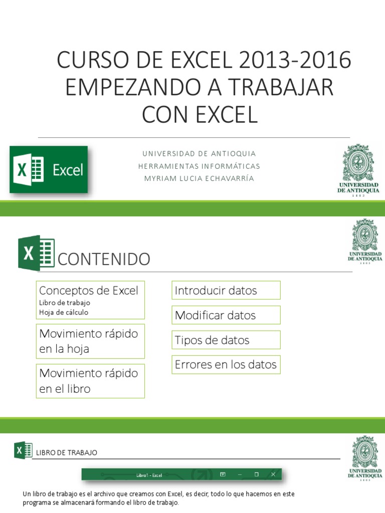 Empezando A Trabajar Con Excel | PDF | Hoja de cálculo | Software