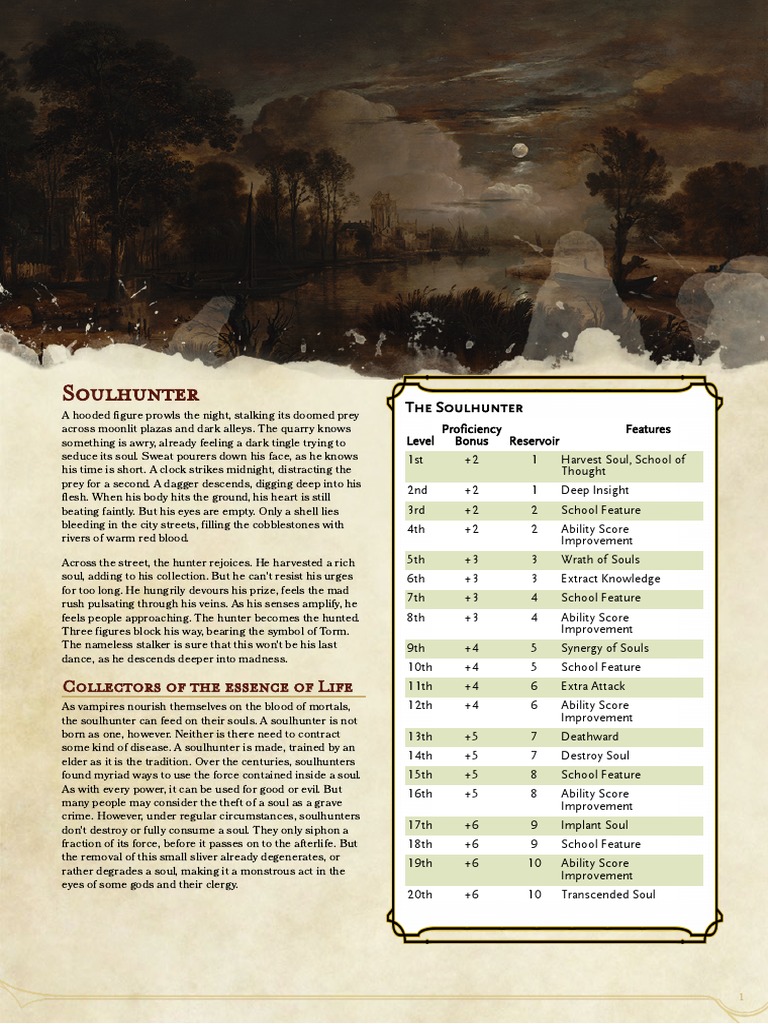 Soulhunter: Collectors of The Essence of Life | PDF | Dungeons ...