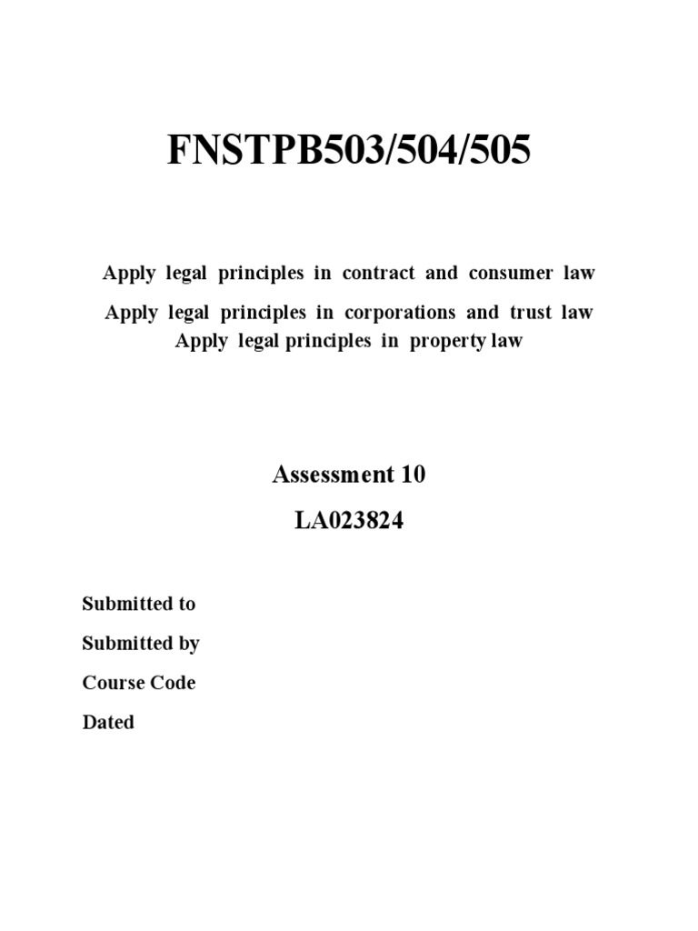 Legal Ass 10 | PDF | Leasehold Estate | Negligence