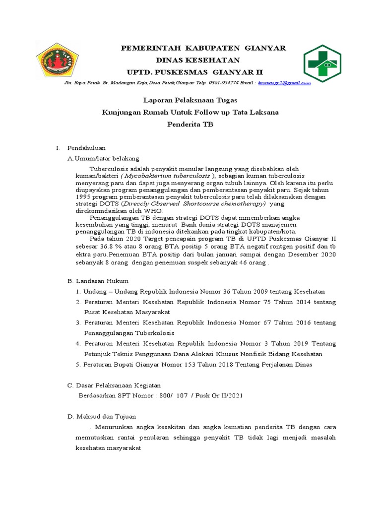 Laporan Bok TB Mei | PDF | Pengembangan Diri | Kesehatan Holistik