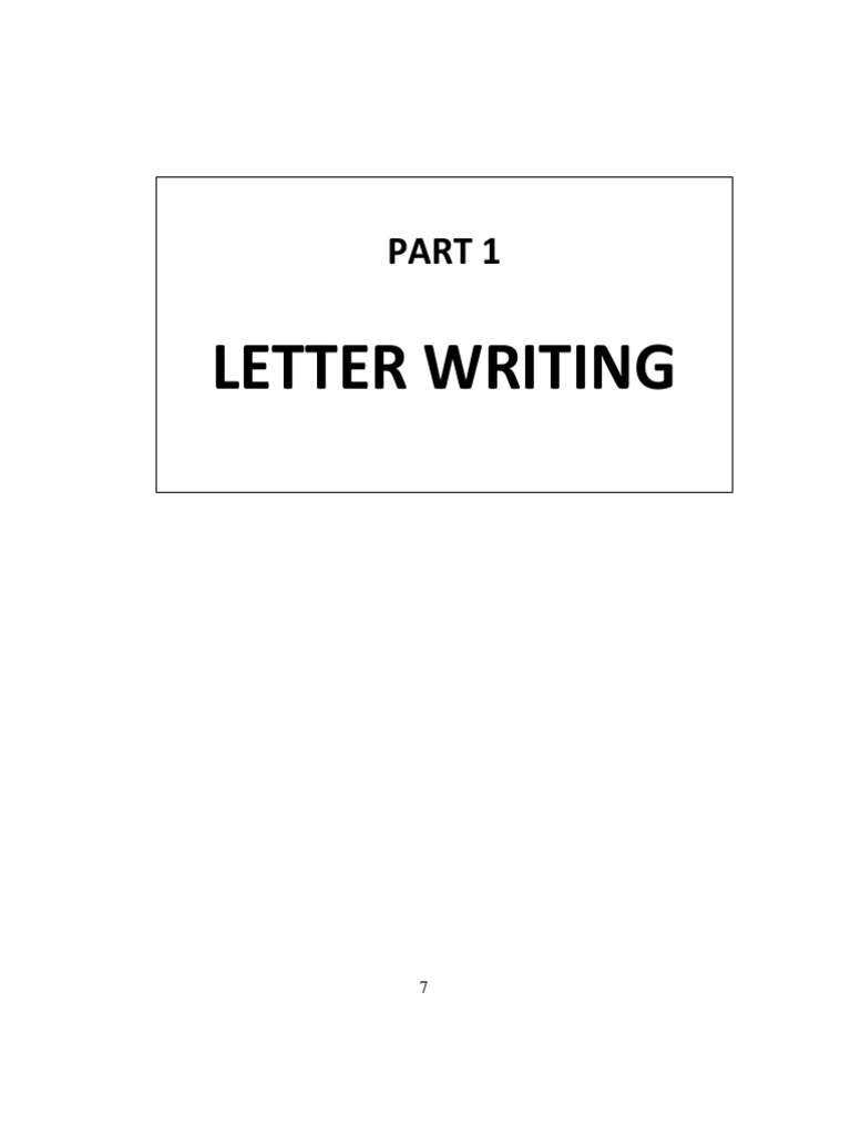 c1.2 Letter Writing | PDF