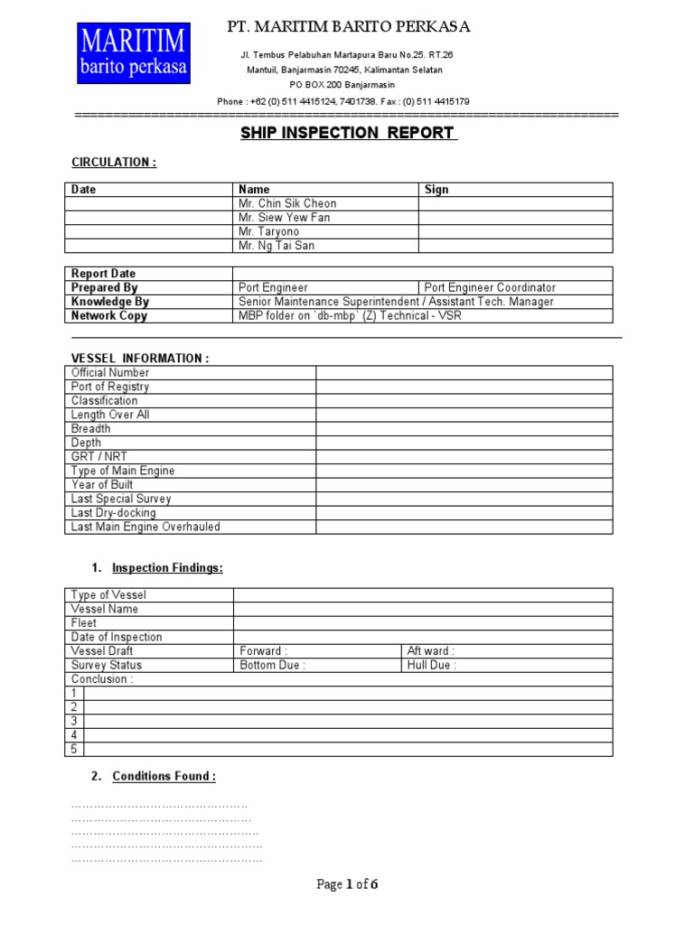 FC (Ship Inspection Report Form) | PDF | Axle | Bearing (Mechanical)