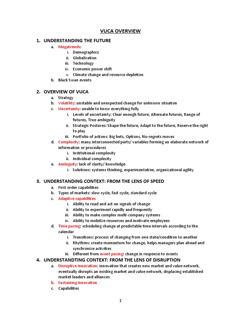 Vuca Overview | PDF | Analytics | Strategic Management