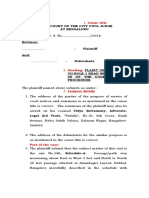 Written Statement, Objections To IA and IA of Defendant Draft in ...