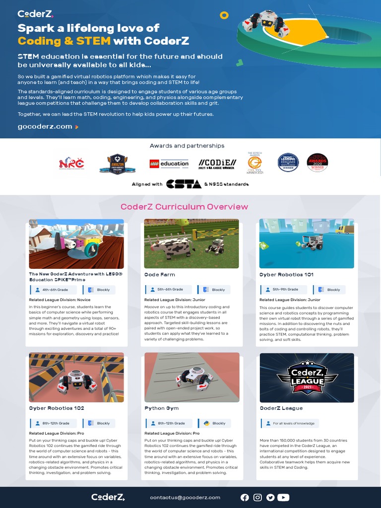 Coding & Stem: Spark A Lifelong Love of With Coderz | PDF | Science, Technology, Engineering ...