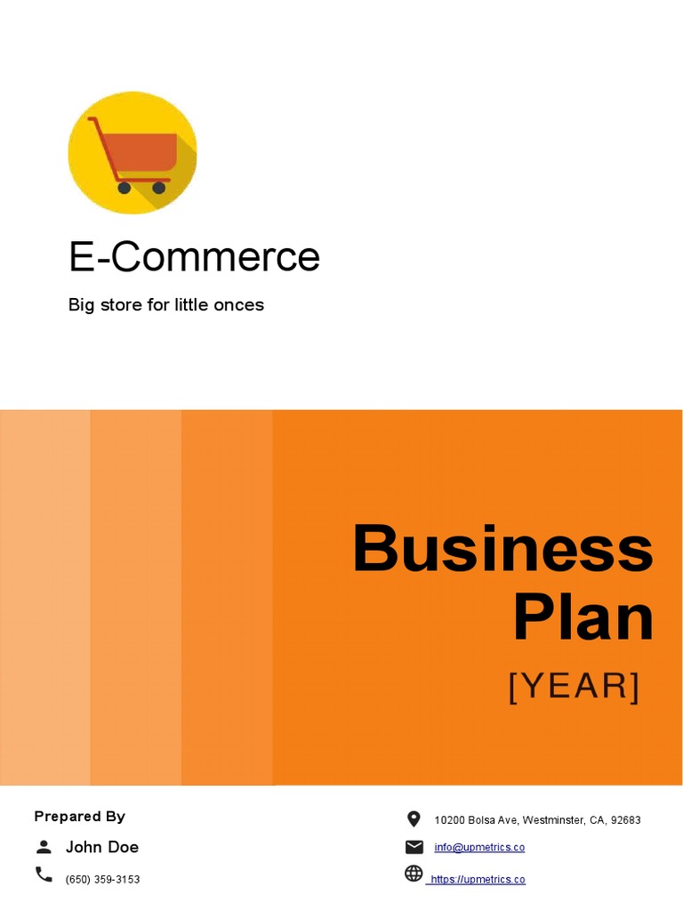 E Commerce Business Plan Example | PDF | Equity (Finance) | Expense